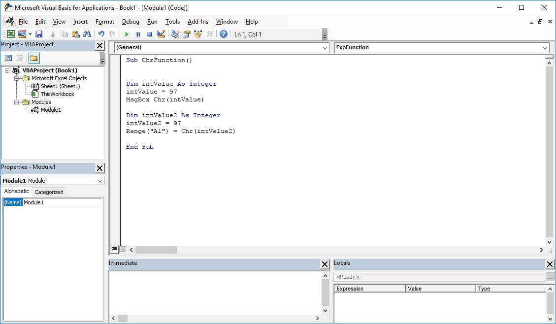 Chr Vba Function How To Return A Character From Ascii Code Officeinsideorg