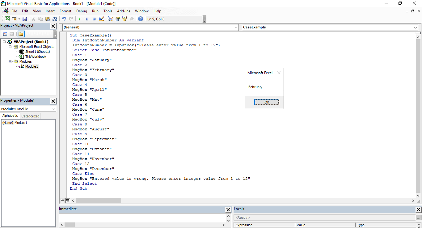 Vba case 1 OfficeInside Org